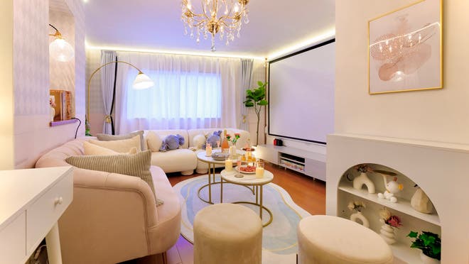 ✨大人かわいい世界観🤍ラグジュアリー女子会🍾 100㌅鑑賞会&Switch🎮生誕祭にも🍰どこから撮っても写真映え📸の写真1