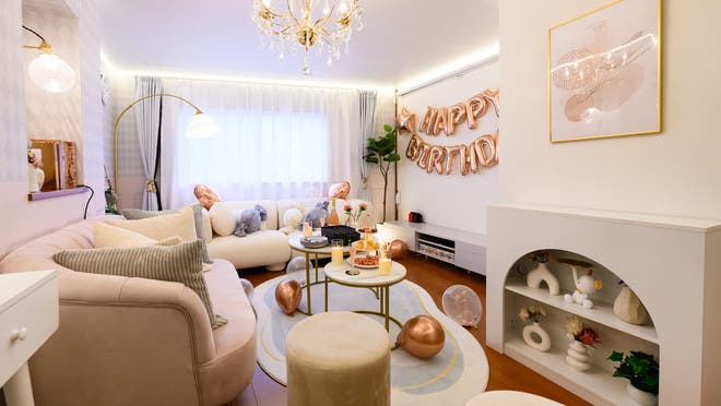 ✨大人かわいい世界観🤍ラグジュアリー女子会🍾 100㌅鑑賞会&Switch🎮生誕祭にも🍰どこから撮っても写真映え📸の写真11