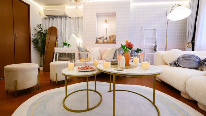 ✨大人かわいい世界観🤍ラグジュアリー女子会🍾 100㌅鑑賞会&Switch🎮生誕祭にも🍰どこから撮っても写真映え📸の写真14