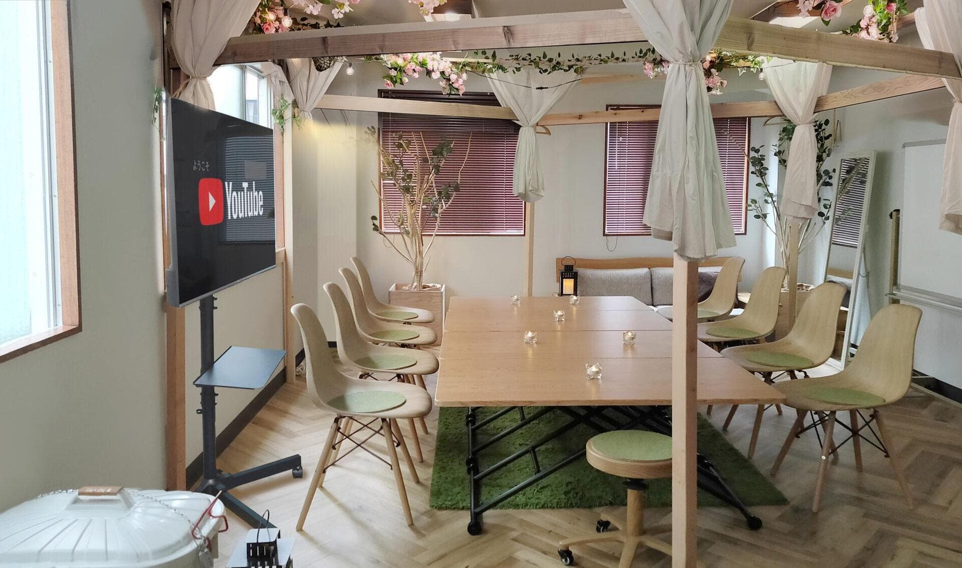 🌸JR飯田橋駅5分｜会議･趣味･ボドゲ･飲み会｜50型TV･🆓Wi-Fi｜24hの写真1