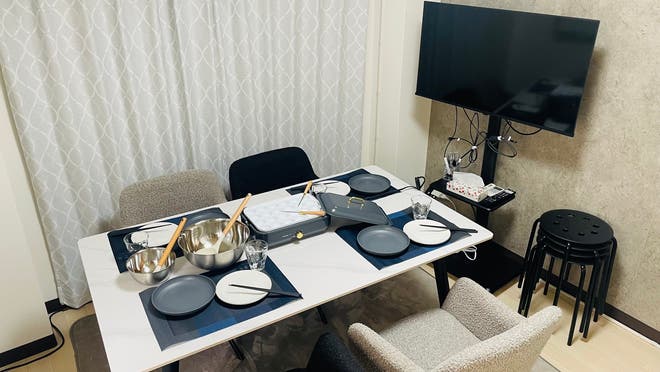 100インチスクリーン+4Kプロジェクターで大迫力の映画🎞ゲーム🎮推し活🤍贅沢な遊び時間を、大人だけの隠れ家で🖤の写真17