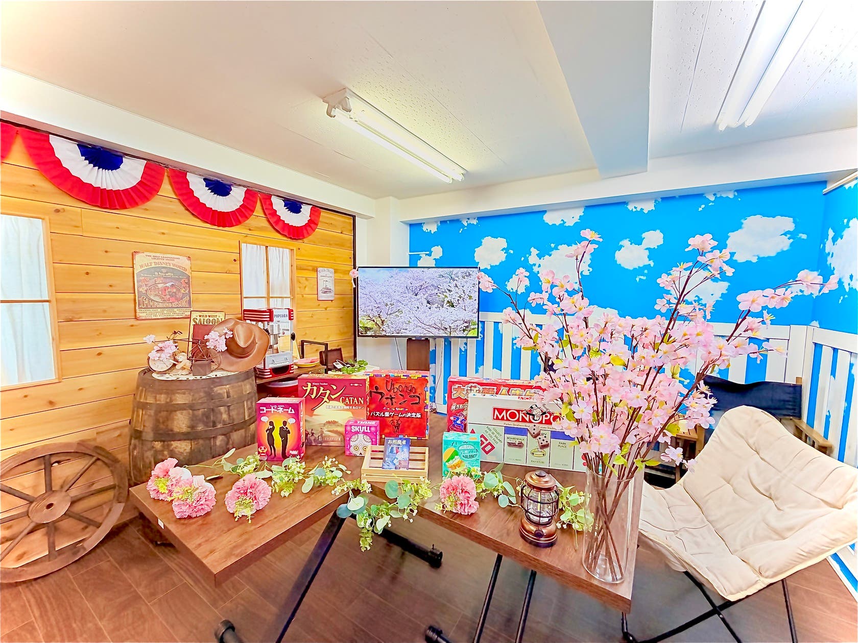 西新宿1分🚶‍♀️2026.1🆕🌸お花見🌸ﾎﾟｯﾌﾟｺｰﾝ食べ放題🍿🆓ﾎﾞﾄﾞｹﾞ30種🎲撮影🎥コーヒー☕️🆓の写真1