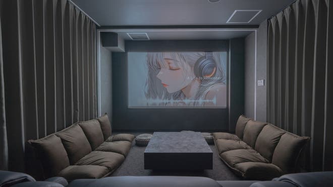 スペモ🎥京都駅徒歩2分🚶♀️プロジェクター🎞️デート💗映画鑑賞🍿ゲーム🎮715_ASTIL CINEMA 京都駅前の写真9