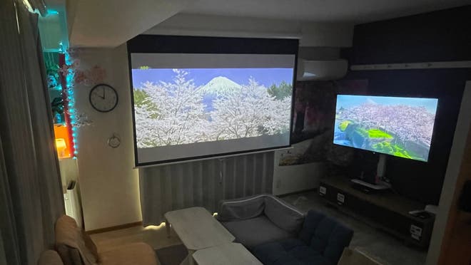 🚃天文館通駅🚶4分✨100㌅大画面プロジェクター🖥️バレンタイン❣️女子会🎀デート🥂撮影📷パーティ、ビジネス利用🎤の写真4