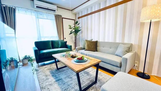 お花見応援 天満駅徒歩3分 ゴミ捨て可 最上階角部屋 ママ会 飲み会 女子会 の写真1