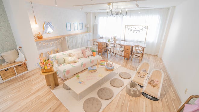 OPEN記念🎉最大30名|7路線最寄り徒歩5分|自然光✨ママ会🍼ベビーカー置き場オムツ台👶ゲーム機🎮 韓国スタジオ風🌸の写真1