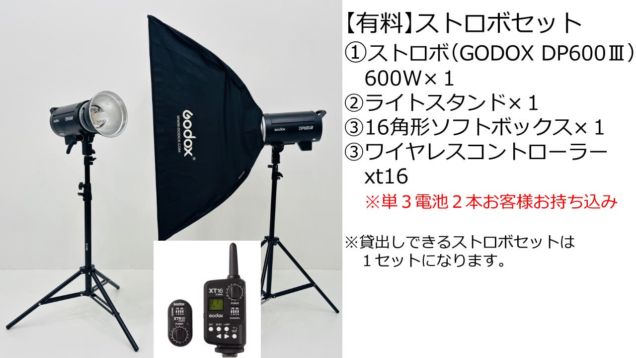 【有料】ストロボセットレンタルの画像1