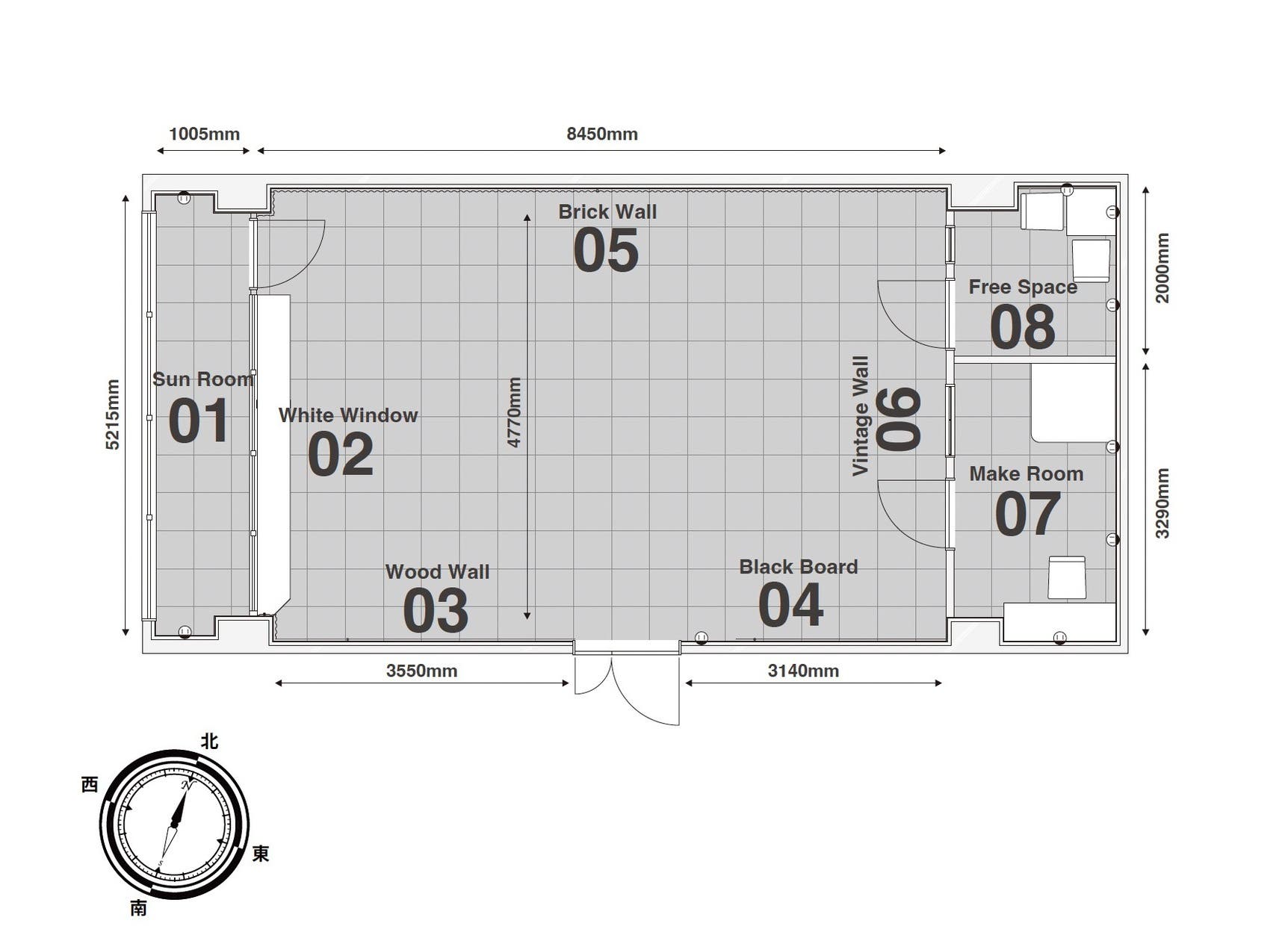自然光たっぷり｜上品で洗練された世界観がつくれる24時間スタジオの写真20