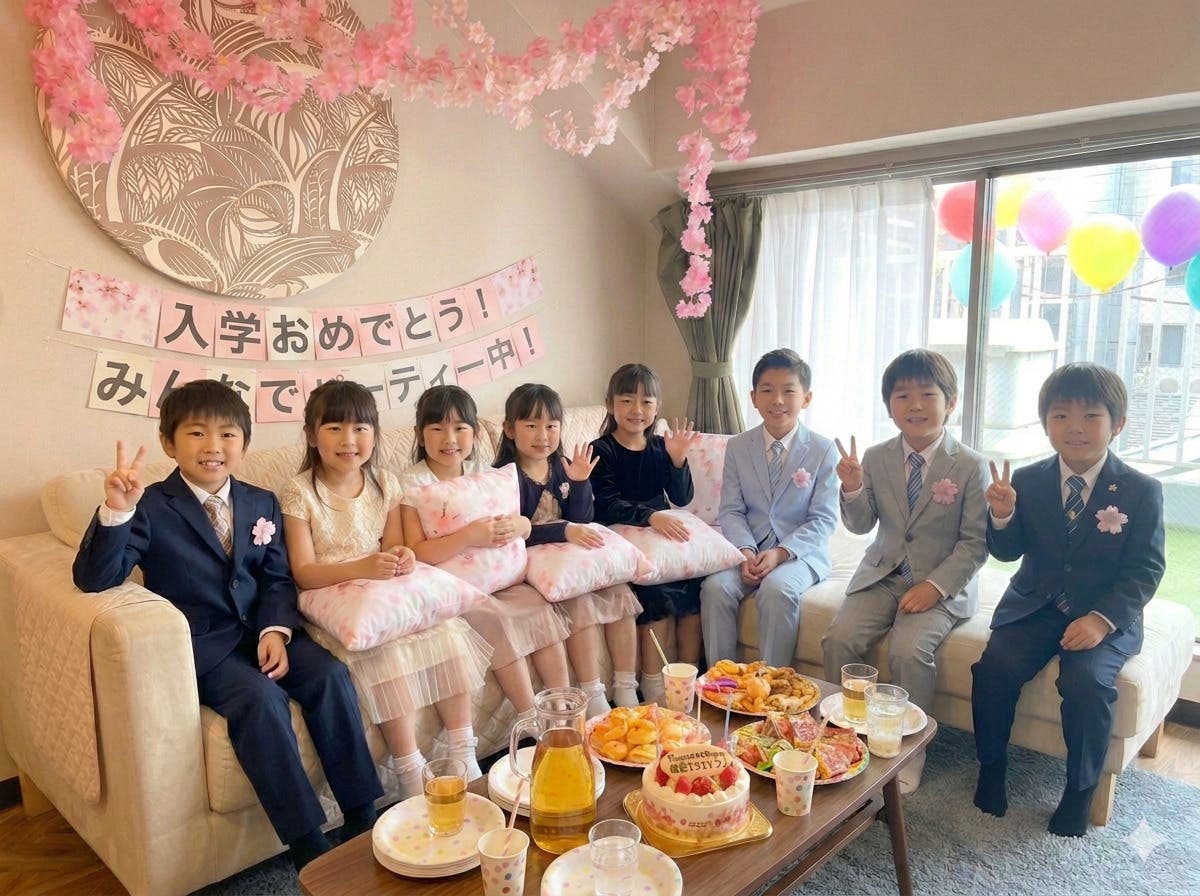 🌸卒園・入学パーティー🎉大画面プロジェクターで思い出動画上映✨ママ会・お祝い会に✨最大15名の写真2