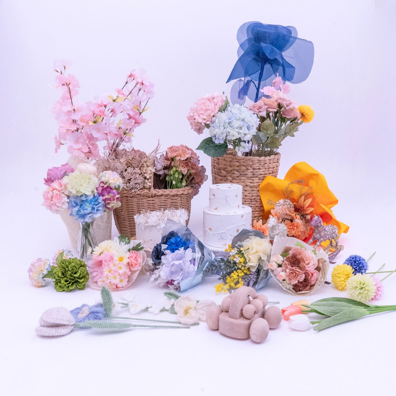 【大曽根駅徒歩2分】グレー塗り壁風+ピンクアーチ背景、白ホリ背景紙、クロマキー合成グリーンバック、子ども撮影に人気の写真25