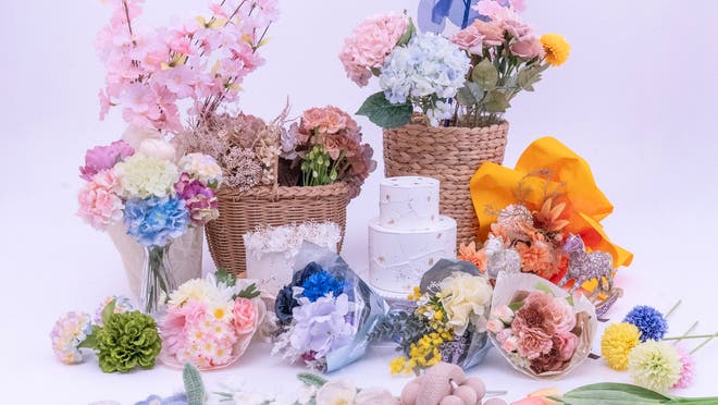 【大曽根駅徒歩2分】グレー塗り壁風+ピンクアーチ背景、白ホリ背景紙、クロマキー合成グリーンバック、子ども撮影に人気の写真25