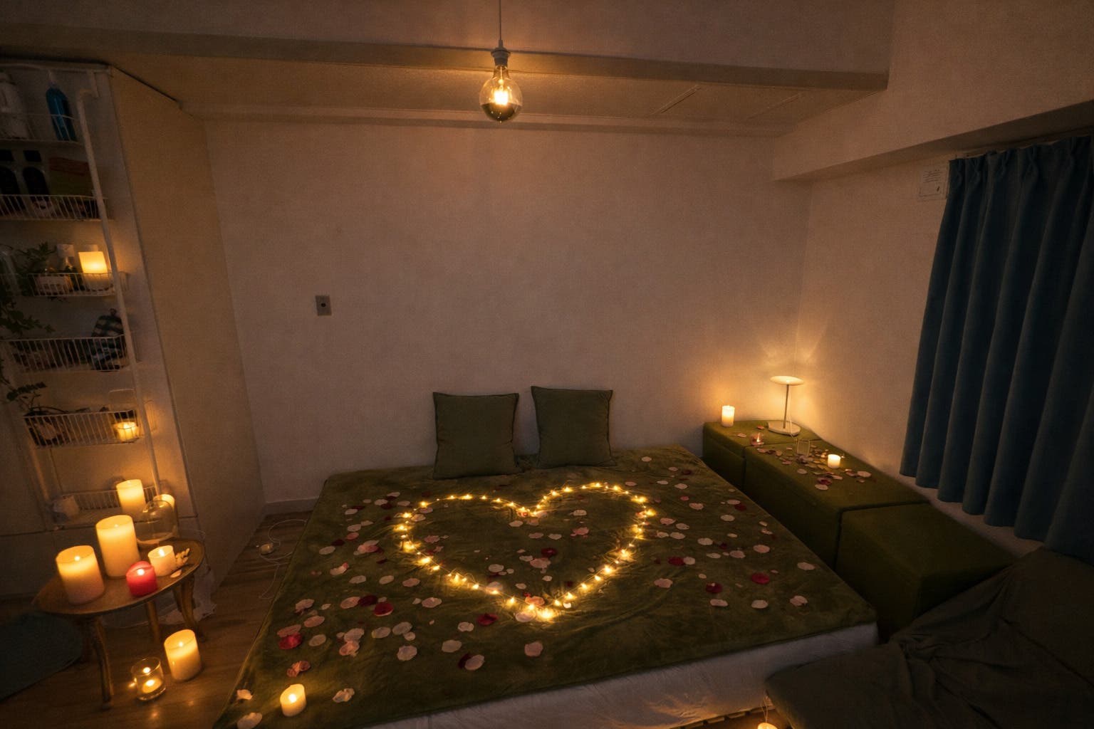 【新宿6分/東中野駅徒歩3分/広々オシャレ】引きこもりデート♪お料理道具☆バスルームとWベッドふわとろマットレス&大型TVの写真2