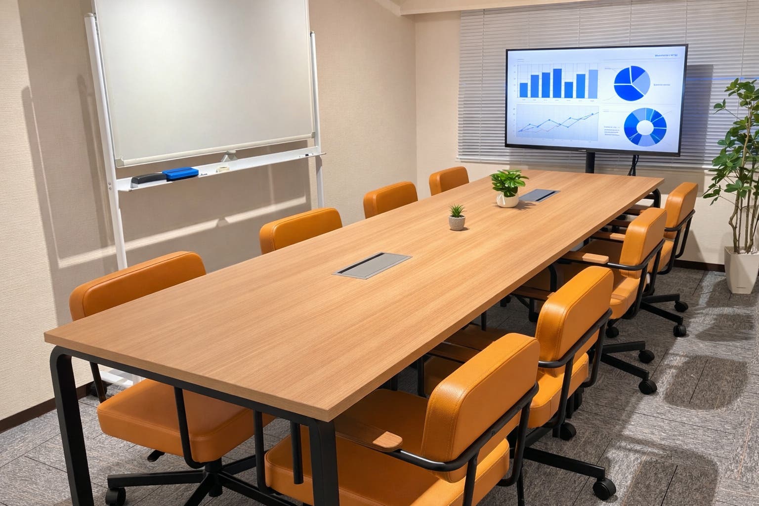 【新大阪駅東口１０秒❗️超駅近】無料WiFi・モニター・ホワイトボード無料貸出中❗️完全個室・会議・面談《SS新大阪516》の写真1