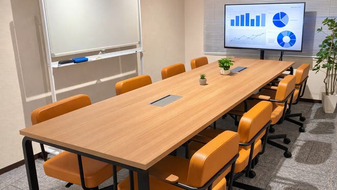 【新大阪駅東口10秒❗️超駅近】無料WiFi・モニター・ホワイトボード無料貸出中❗️完全個室・会議・面談《SS新大阪516》の写真1