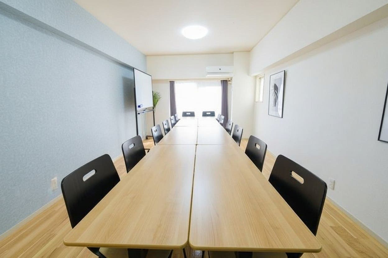 ✨鹿児島中央5分 アミュ５分　８名収容💎鹿児島一お得　会議/打合せ/面接/撮影/エステサロン/整体/ヨガ/完全個室/全設備無料の写真1