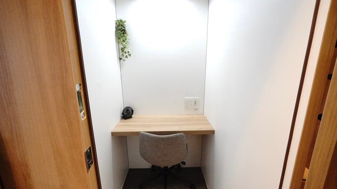 <SpemaBOX蔵前駅No.2>1人用完全個室💼駅徒歩30秒🚃光回線Wi-Fi📶電源🔌テレワーク/Web面談/作業の写真2