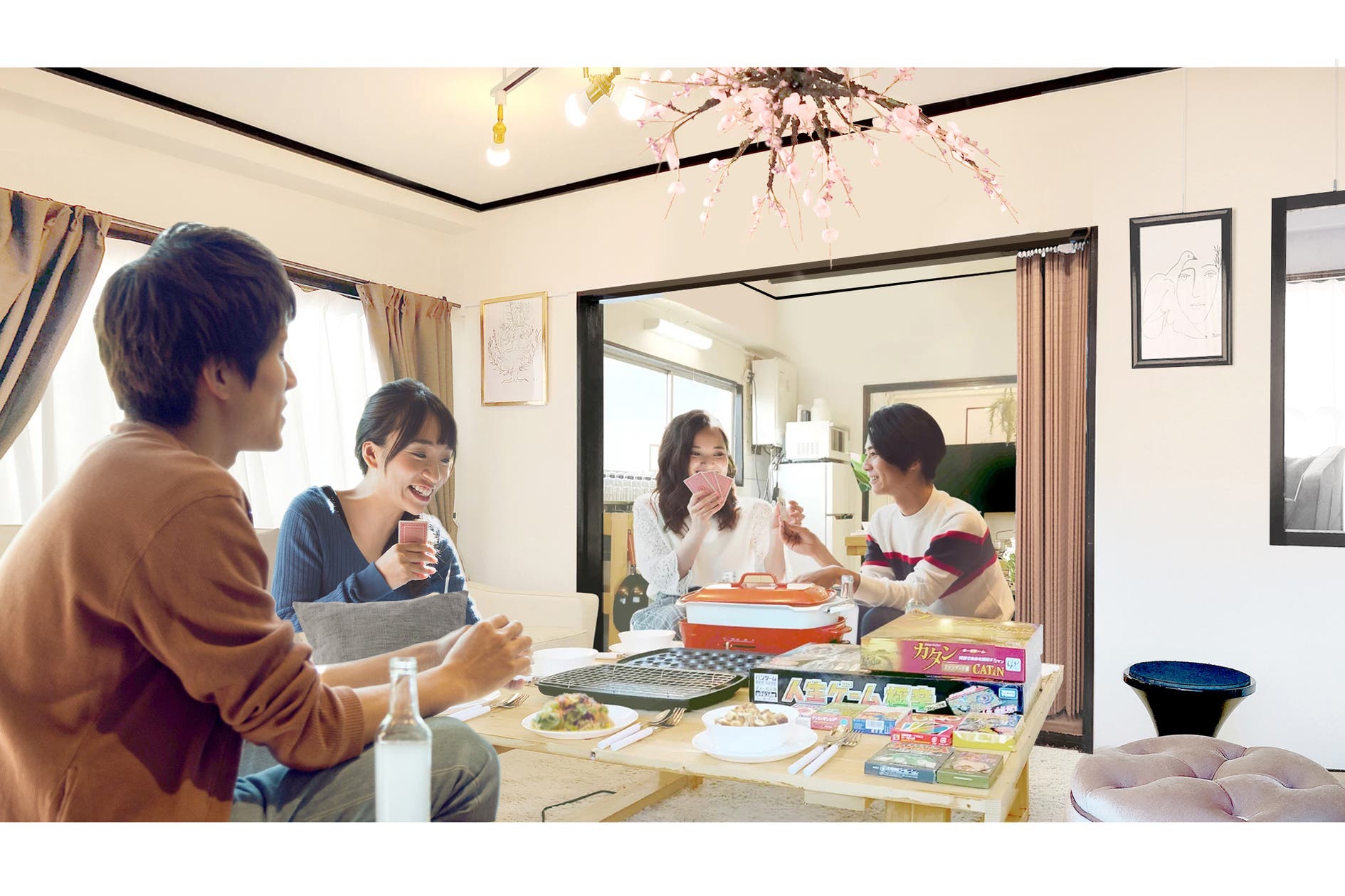 JR代々木3分･新宿駅A1口8分🌸民家風／飲み会･ガスコンロ料理会／動画撮影･Wi-Fi配信･自然光撮影／ゲーム 他｜ごみ無料の写真2