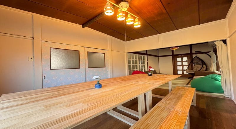 広々125㎡｜レンタルキッチン🍳,パーティー,誕生日会🎂撮影,Yogibo,ハンギングチェア,会議✏️リモートワーク🗒️