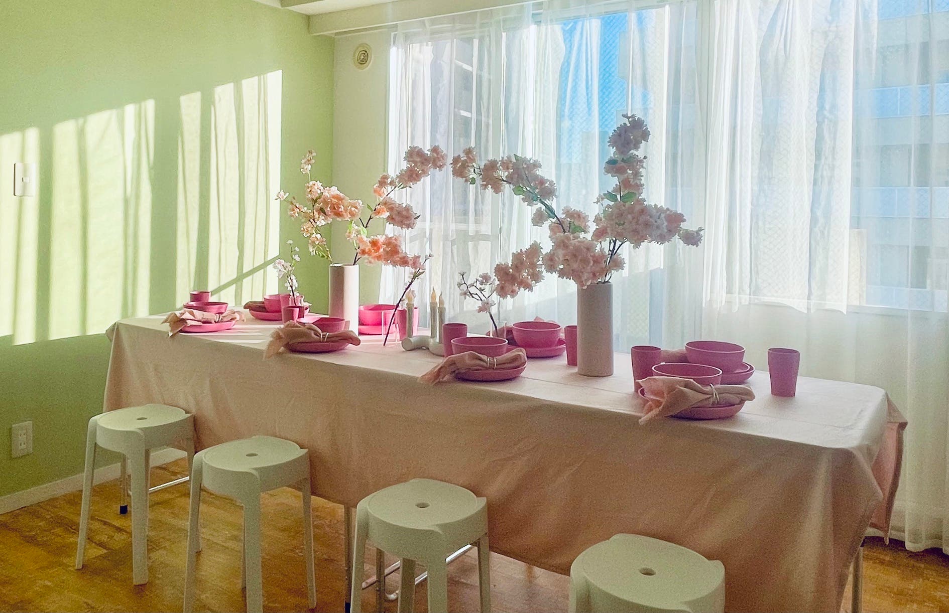 インドア花見🌸テーブルコーディネート（自分で組立て）の画像3