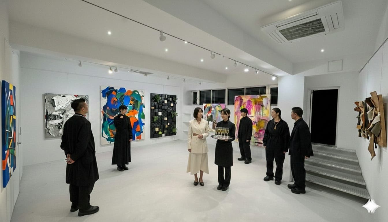 南青山・表参道駅徒歩3分／白を基調とした天井高のギャラリースペースの写真11