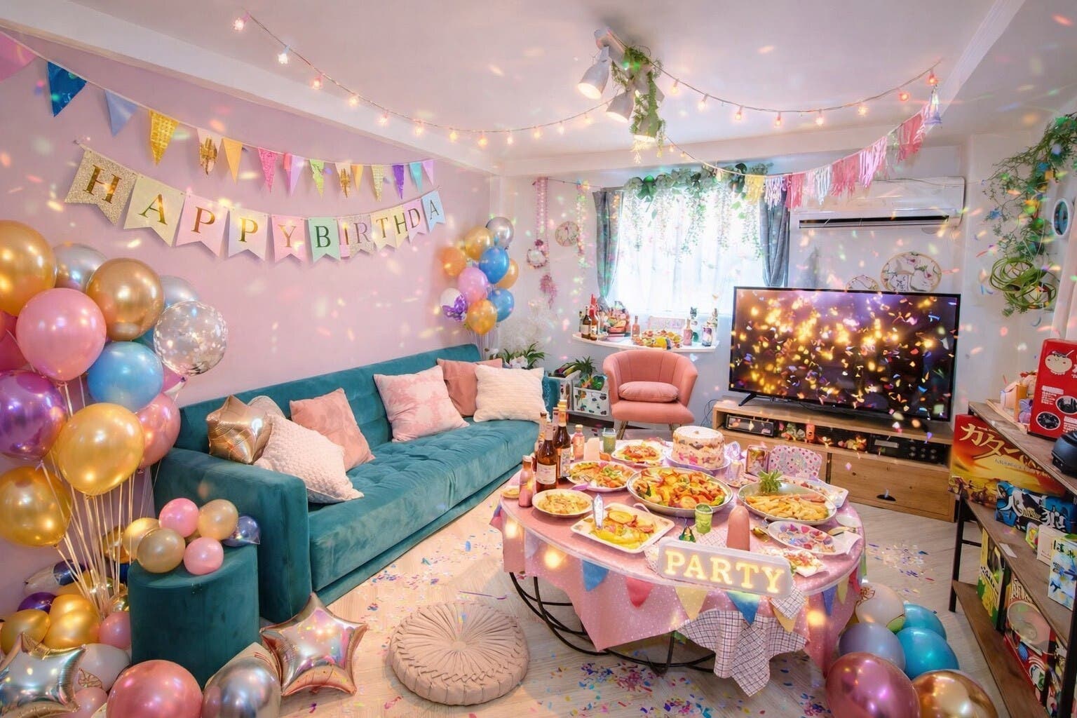 NEW💚新大阪駅4分🚶女子会🎀デート💑パーティ🎉ママ会☕推し活❣️撮影🎥50㌅大画面TV💻ゲーム機🎮ボドゲ🎲防犯カメラ無✨24Hの写真1