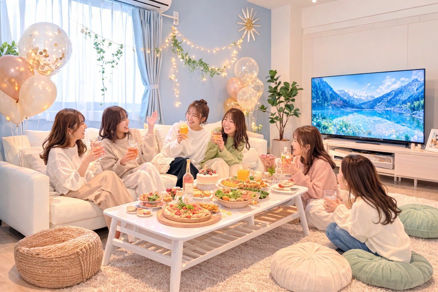 💙京橋駅3分🚶女子会🎀デート💑パーティ🎉ママ会☕推し活❣️撮影🎥50㌅大画面TV💻ゲーム機🎮ボドゲ🎲24Hの写真2