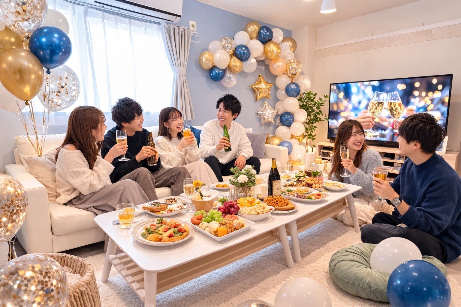 💙京橋駅3分🚶女子会🎀デート💑パーティ🎉ママ会☕推し活❣️撮影🎥50㌅大画面TV💻ゲーム機🎮ボドゲ🎲24Hの写真27