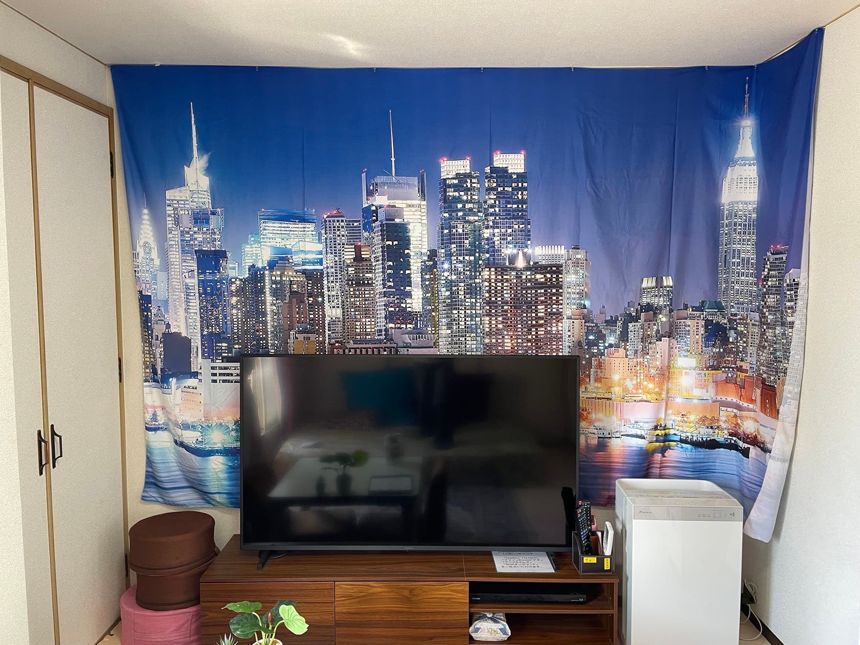 🚶‍♂️我孫子町駅2分✨最上階5F角部屋🧹24ｈ毎回清掃💕60型TVで映画館💗🍷🎮の写真1