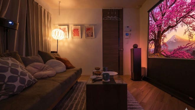 【大画面で映画・ライブ鑑賞】横浜駅7分🚃最高画質フルHDプロジェクター・超特大100インチスクリーン・最高音質で映画鑑賞の写真2