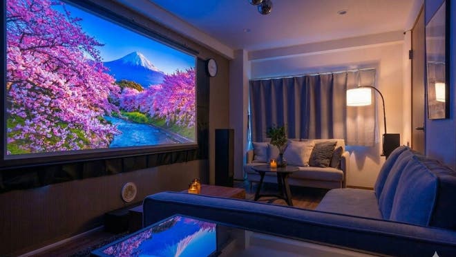 【大画面で映画・ライブ鑑賞】大船駅4分🚶最高画質4Kプロジェクター・超特大100インチスクリーン・最高音質で映画鑑賞🍿の写真2