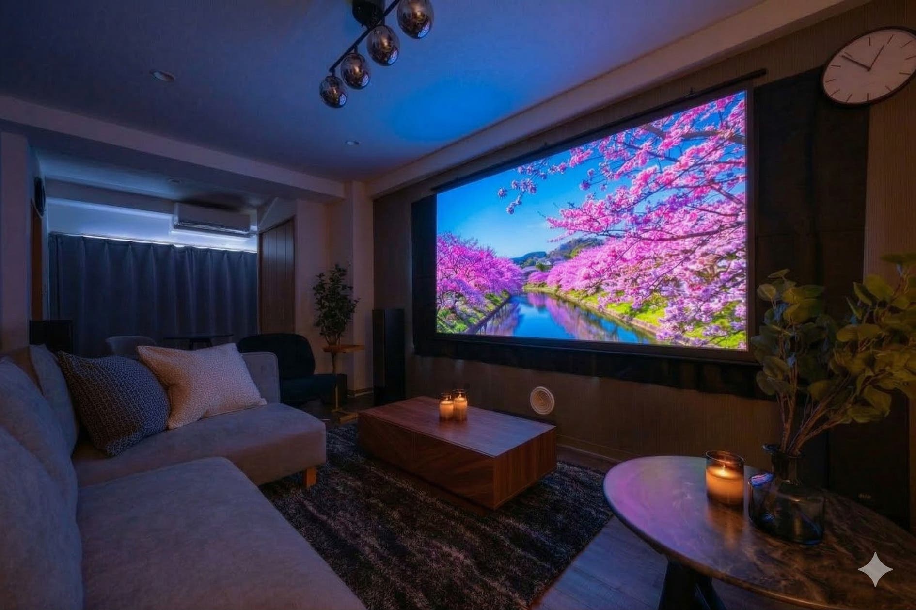 【大画面で映画・ライブ鑑賞】大船駅4分🚶最高画質4Kﾌﾟﾛｼﾞｪｸﾀｰ・超特大100ｲﾝﾁｽｸﾘｰﾝ・最高音質で映画鑑賞🍿の写真1