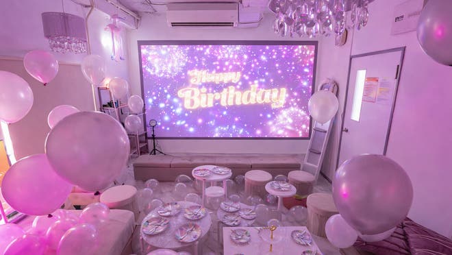 《マテリアル天満》🆕大型スクリーン✨推し活🤍駅近20秒♡150プロジェクター/祭壇🤍/高速光回線の写真1