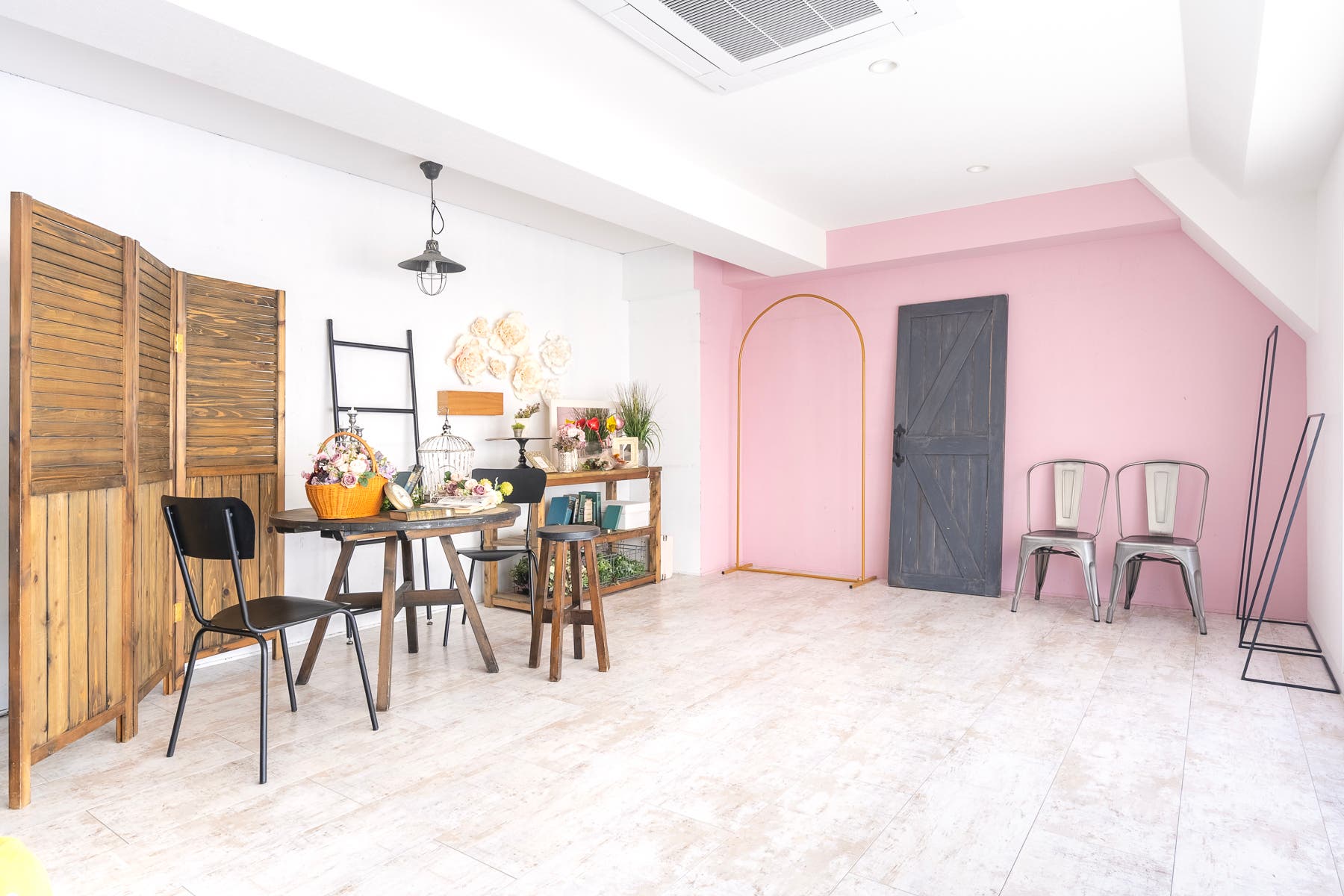 スペモ🐈‍⬛ペット可🐾ピンク🩷白と黒三面壁🎶コスプレ💎撮影🎥764_チェリッシュスタジオ 09号館の写真16