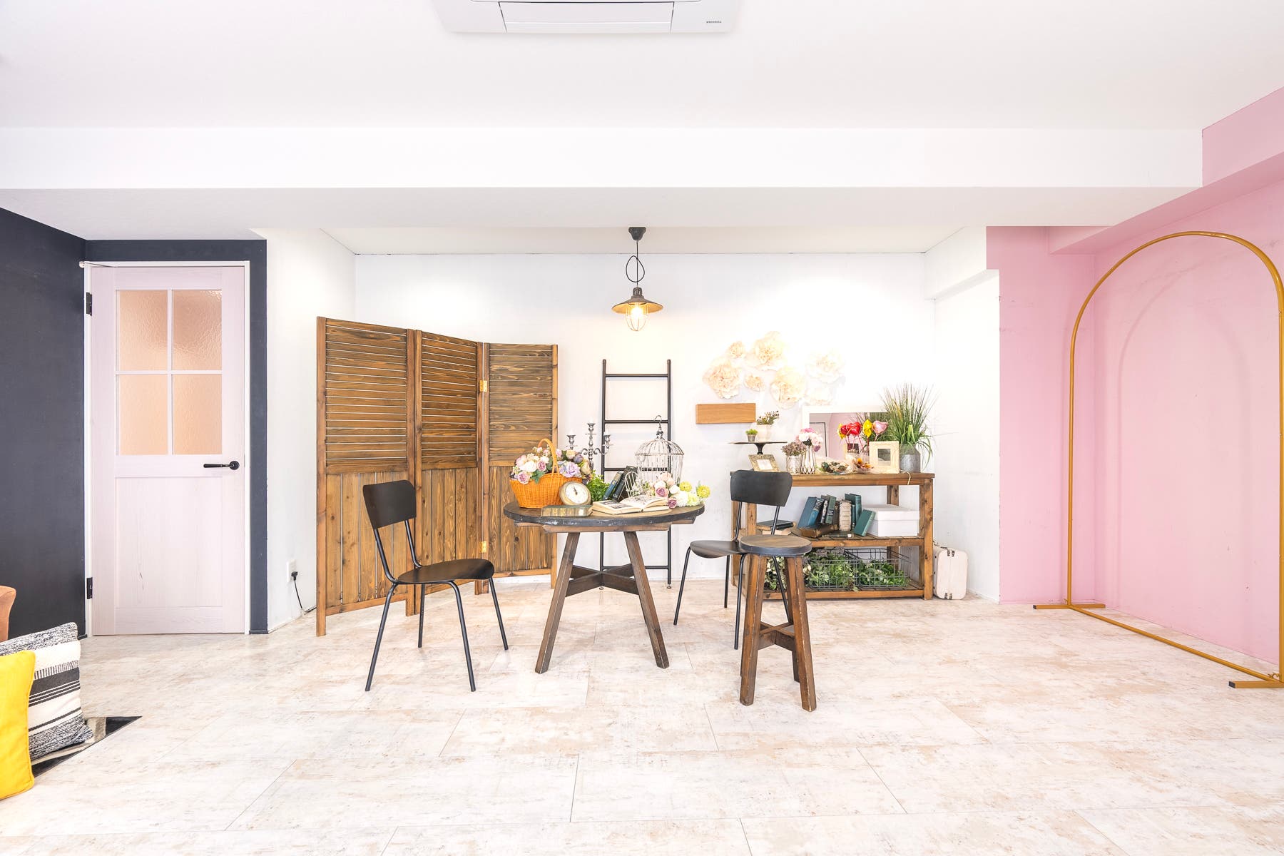 スペモ🐈‍⬛ペット可🐾ピンク🩷白と黒三面壁🎶コスプレ💎撮影🎥764_チェリッシュスタジオ 09号館の写真21