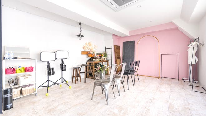 スペモ🐈⬛ペット可🐾ピンク🩷白と黒三面壁🎶コスプレ💎撮影🎥764_チェリッシュスタジオ 09号館の写真23