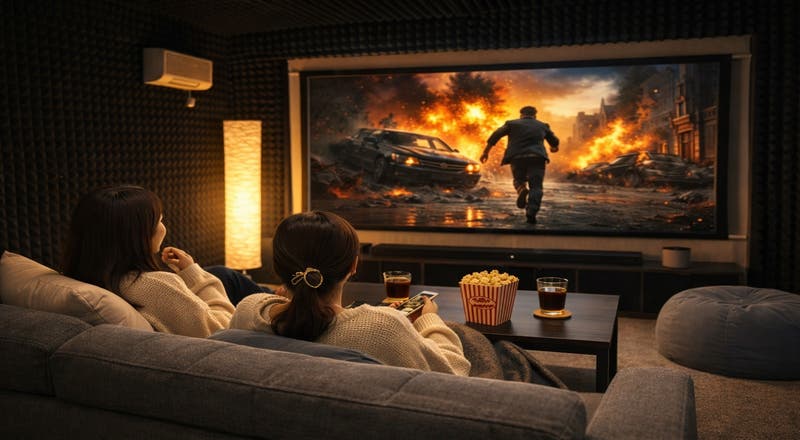 【平日最安】レンタルシアター🎬映画鑑賞・推し活・女子会｜100インチスクリーン｜完全個室｜24時間利用OK
