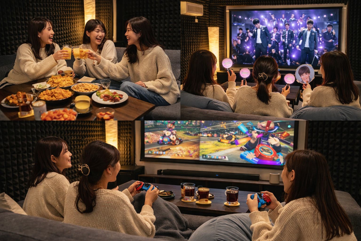 【三鷹】レンタルシアター🎬映画鑑賞・推し活・女子会｜100インチスクリーン｜完全個室｜24時間利用OKの写真2