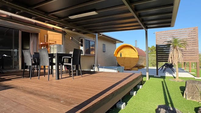 糸島の自然に囲まれたプライベートアウトドアサウナの写真3