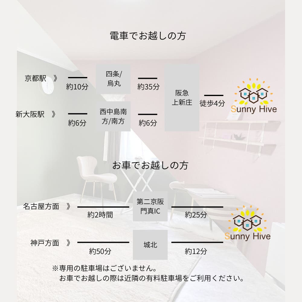 【上新庄駅徒歩4分】一室貸切レンタルスペース｜会議・サロン利用・女子会・セミナー・ワークショップOK｜最大8名の写真6