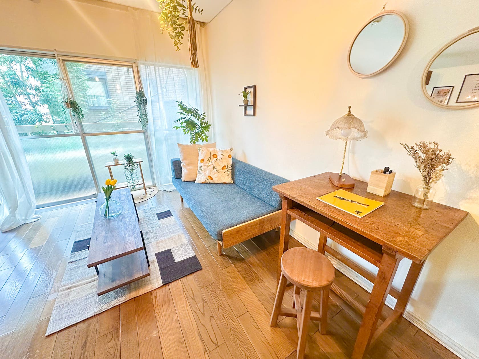 原宿駅徒歩5分/平成レトロ/団地リノベ/デザイナーズインテリア/自然光/2面採光/ベランダの写真11