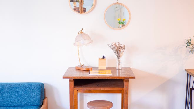 原宿駅徒歩5分/平成レトロ/団地リノベ/デザイナーズインテリア/自然光/2面採光/ベランダの写真6