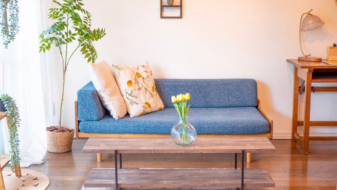 原宿駅徒歩5分/平成レトロ/団地リノベ/デザイナーズインテリア/自然光/2面採光/ベランダの写真1