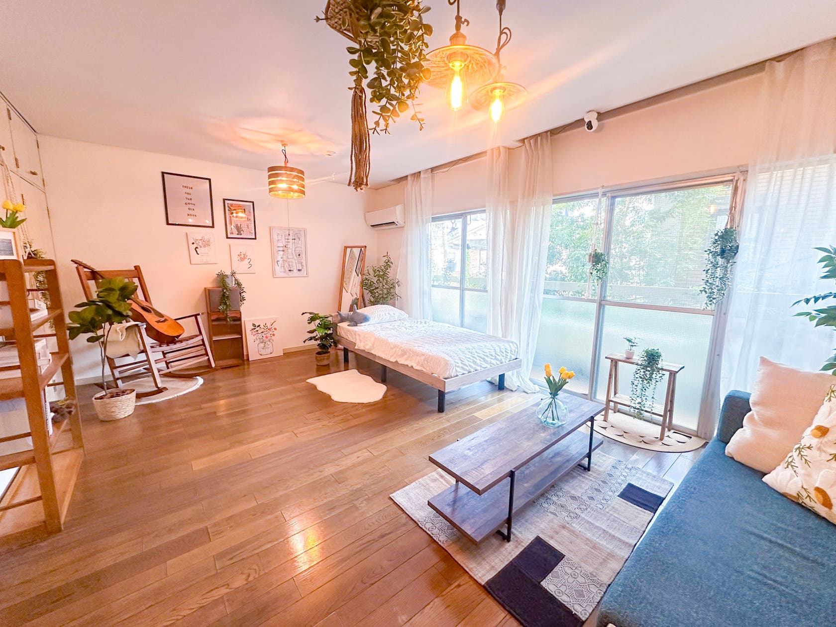 原宿駅徒歩5分/平成レトロ/団地リノベ/デザイナーズインテリア/自然光/2面採光/ベランダの写真8