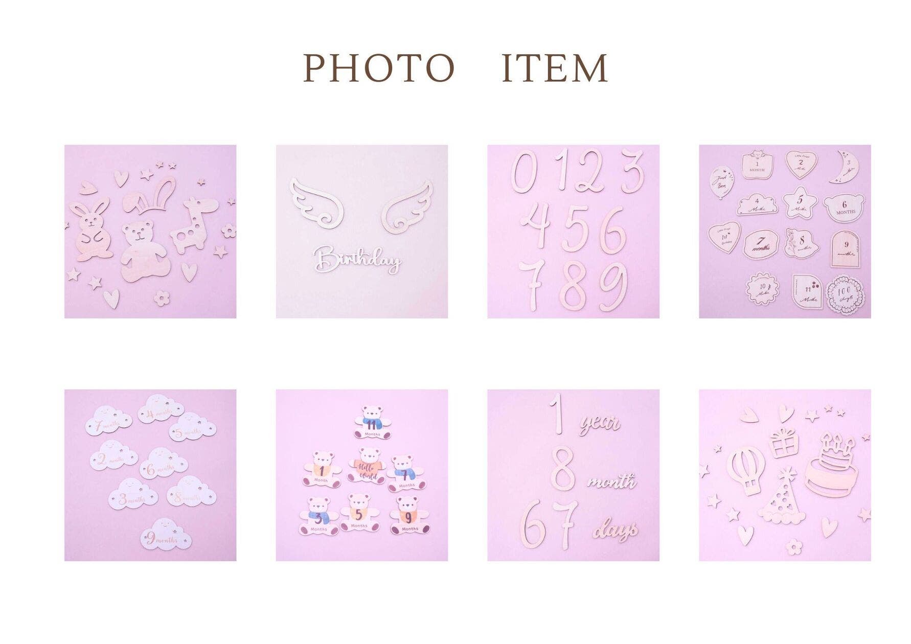 【大曽根駅徒歩2分】グレー塗り壁風+ピンクアーチ背景、白ホリ背景紙、クロマキー合成グリーンバック、子ども撮影に人気の写真25