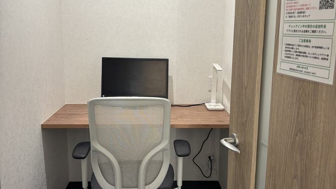 1人用 完全個室⑥ 24時間利用可 コワーキング/テレワーク モニターありの写真1
