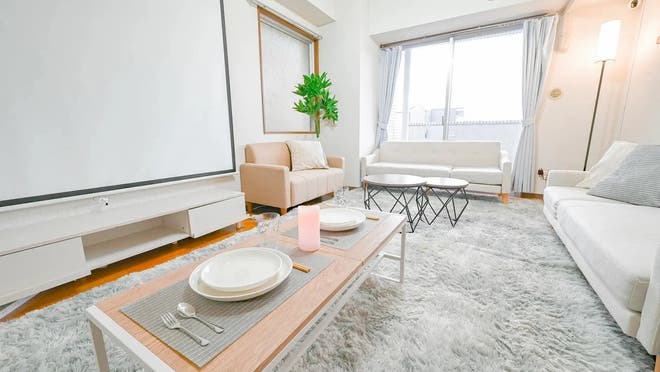 <Terrace京都駅前>七条駅徒歩2分🚃24H🈺Wi-Fi📶プロジェクター🎥キッチン🍳パーティー/鑑賞会の写真6