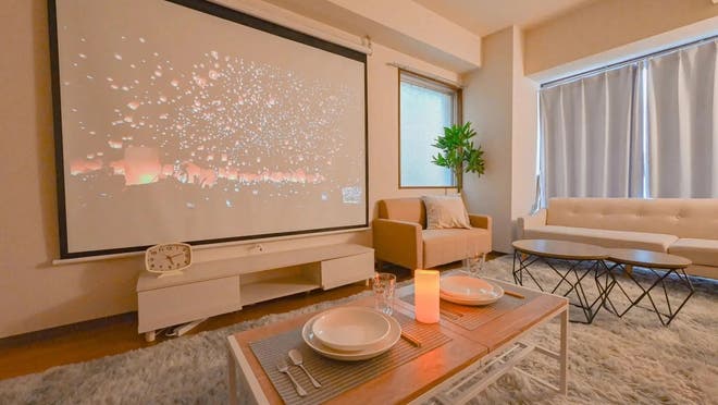 <Terrace京都駅前>七条駅徒歩2分🚃24H🈺Wi-Fi📶プロジェクター🎥キッチン🍳パーティー/鑑賞会の写真10