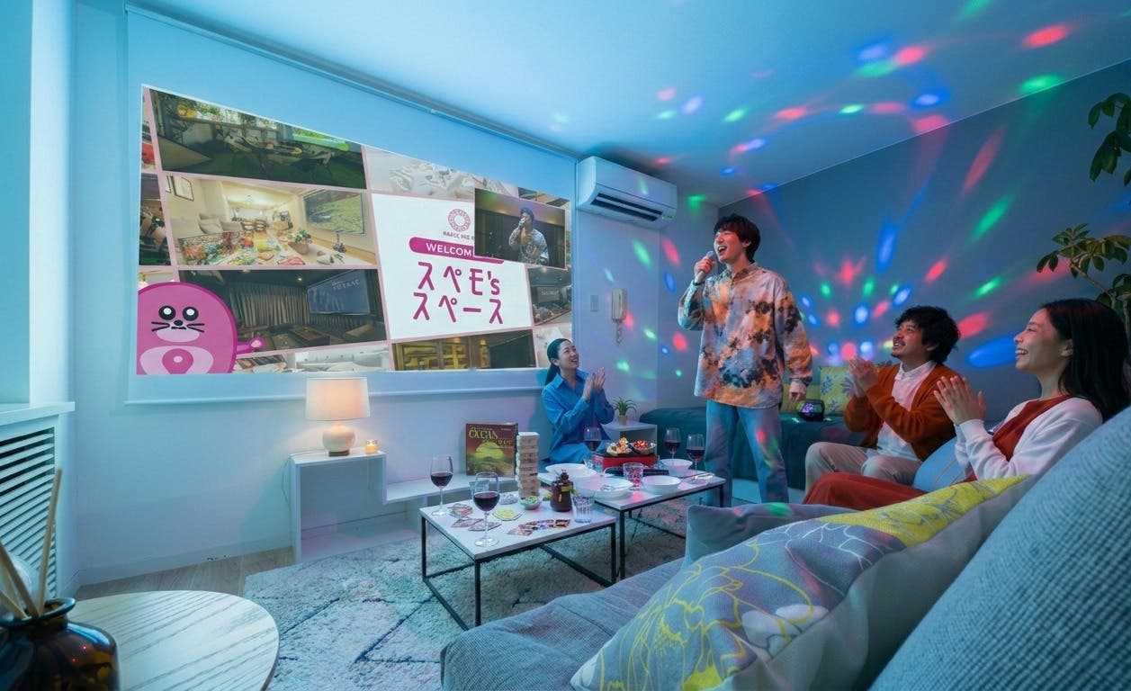 スペモ🏠心斎橋駅3分🚶おうちカラオケ🎤パーティー🥂飲み会🍻プロジェクター🎬映画鑑賞🎥215_Orka2ndの写真1