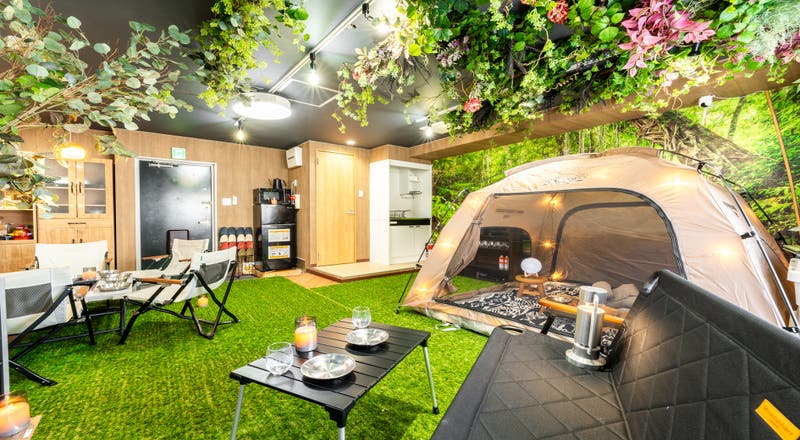 スペモ⛺学割👨‍🎓BBQ🍗パーティー✨プロジェクター🎥撮影・キャンプ🌿326_KIMAGURE-Camp大阪難波3rd