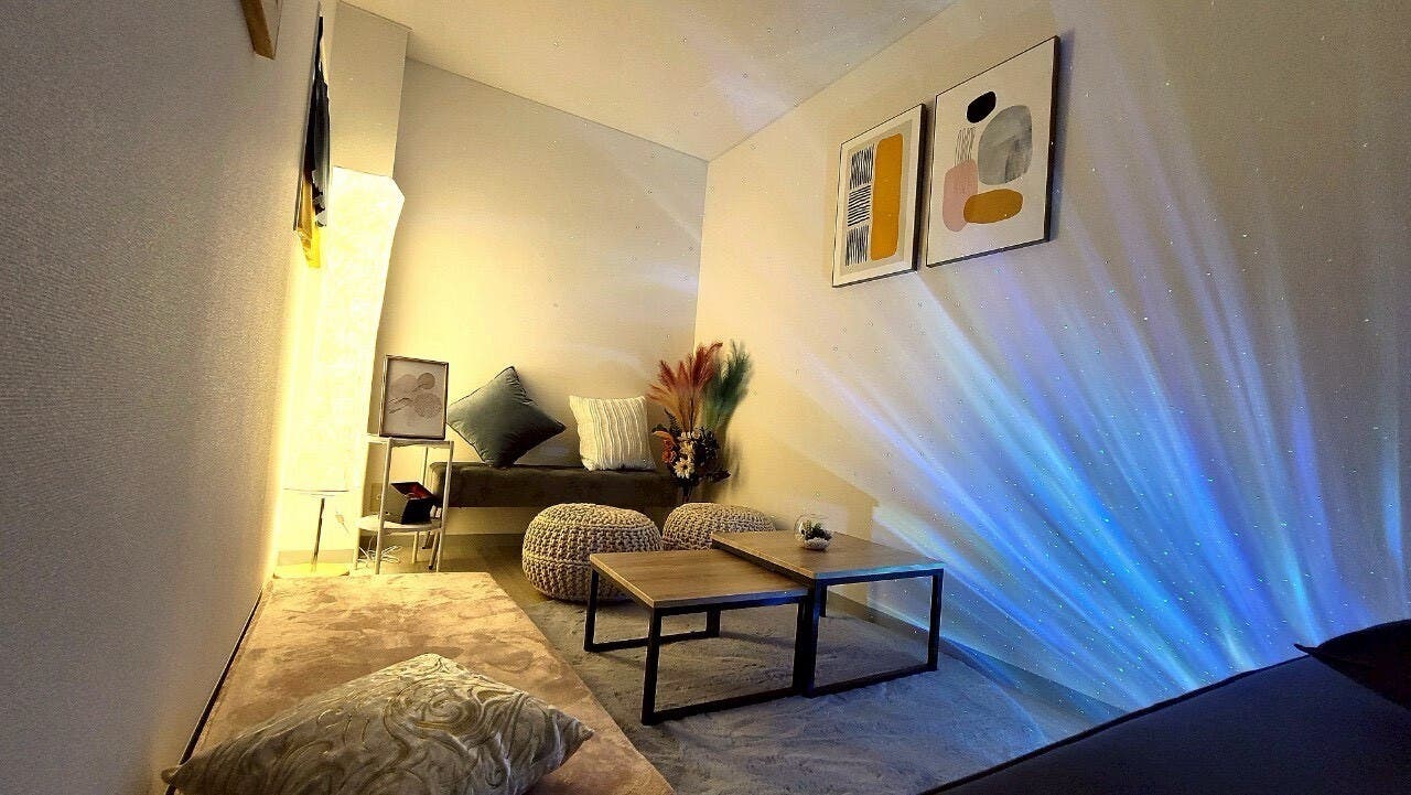 【天満3分｜幻想的プライベート空間】星空ライト×プロジェクター×推し活×デート(ハート)女子会・映画・誕生日会に✨の写真1